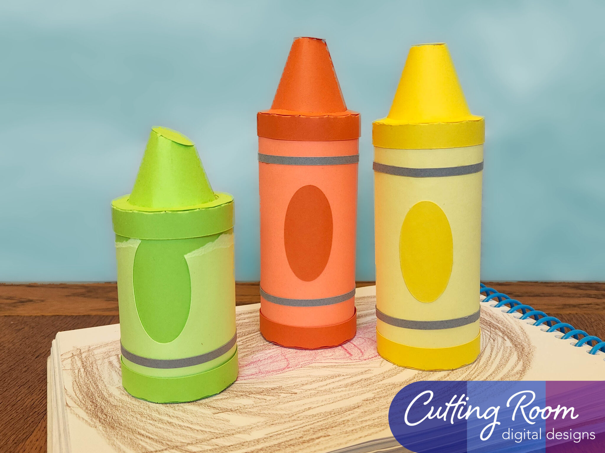 Teacher Appreciation Week: How to Assemble Our 3D SVG Crayon Box ...