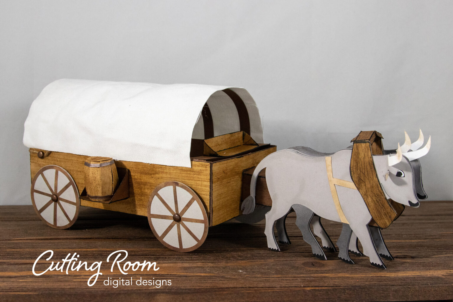 Westward Ho! Conestoga Wagon Gift Box Assembly Tutorial - Cutting Room ...